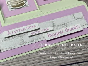 Triple Step Card Fold Day 2 - Debbie Henderson, Stampin' Up! Demonstrator