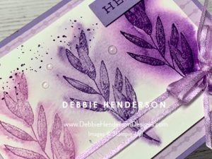 Wet Stamping Technique - Debbie Henderson, Stampin' Up! Demonstrator