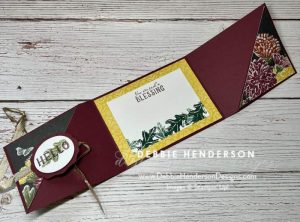 Triangle Tri-Fold Card Fold - Debbie Henderson, Stampin' Up! Demonstrator