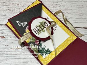 Triangle Tri-Fold Card Fold - Debbie Henderson, Stampin' Up! Demonstrator