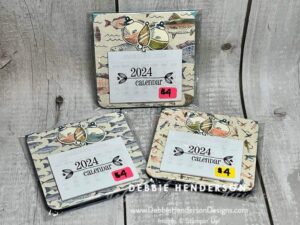 2024 3D Easel Card Fold Post-It Note Calendars - Debbie Henderson ...